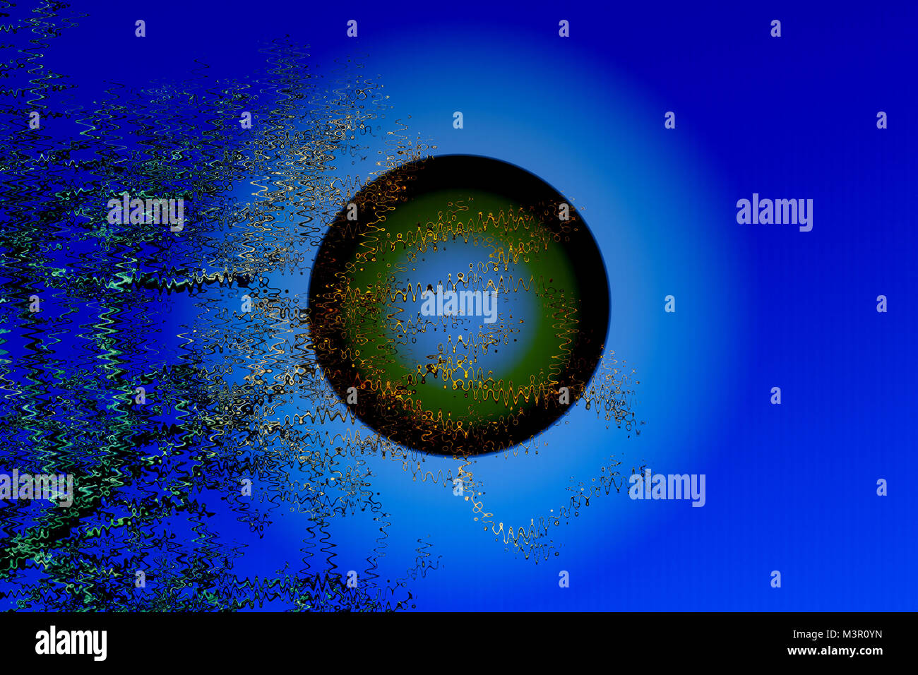 Abstract background, blue moon, circle Stock Photo - Alamy