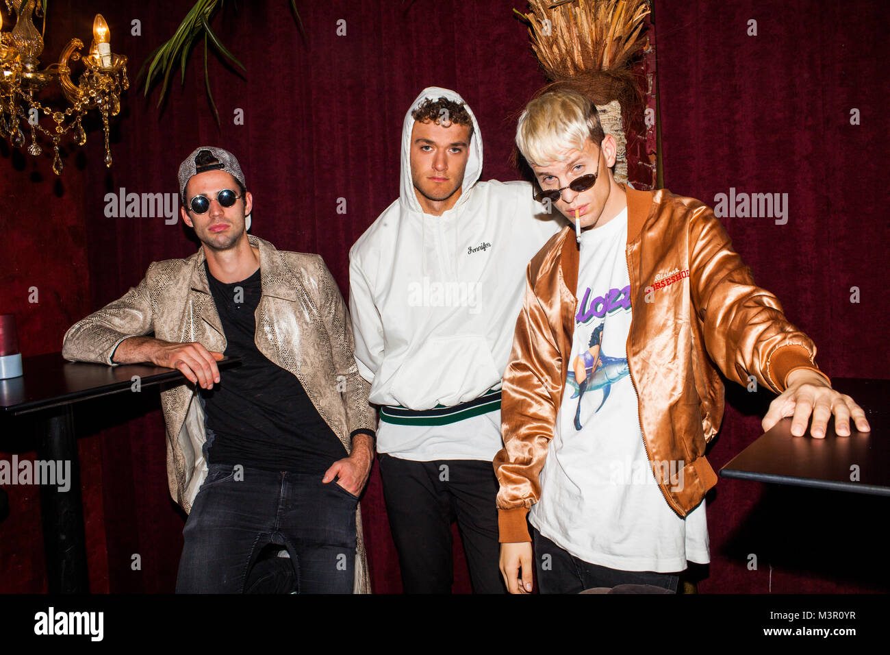 The Danish R&B trio and pop band Scarlet Pleasure consists of Emil Goll ...