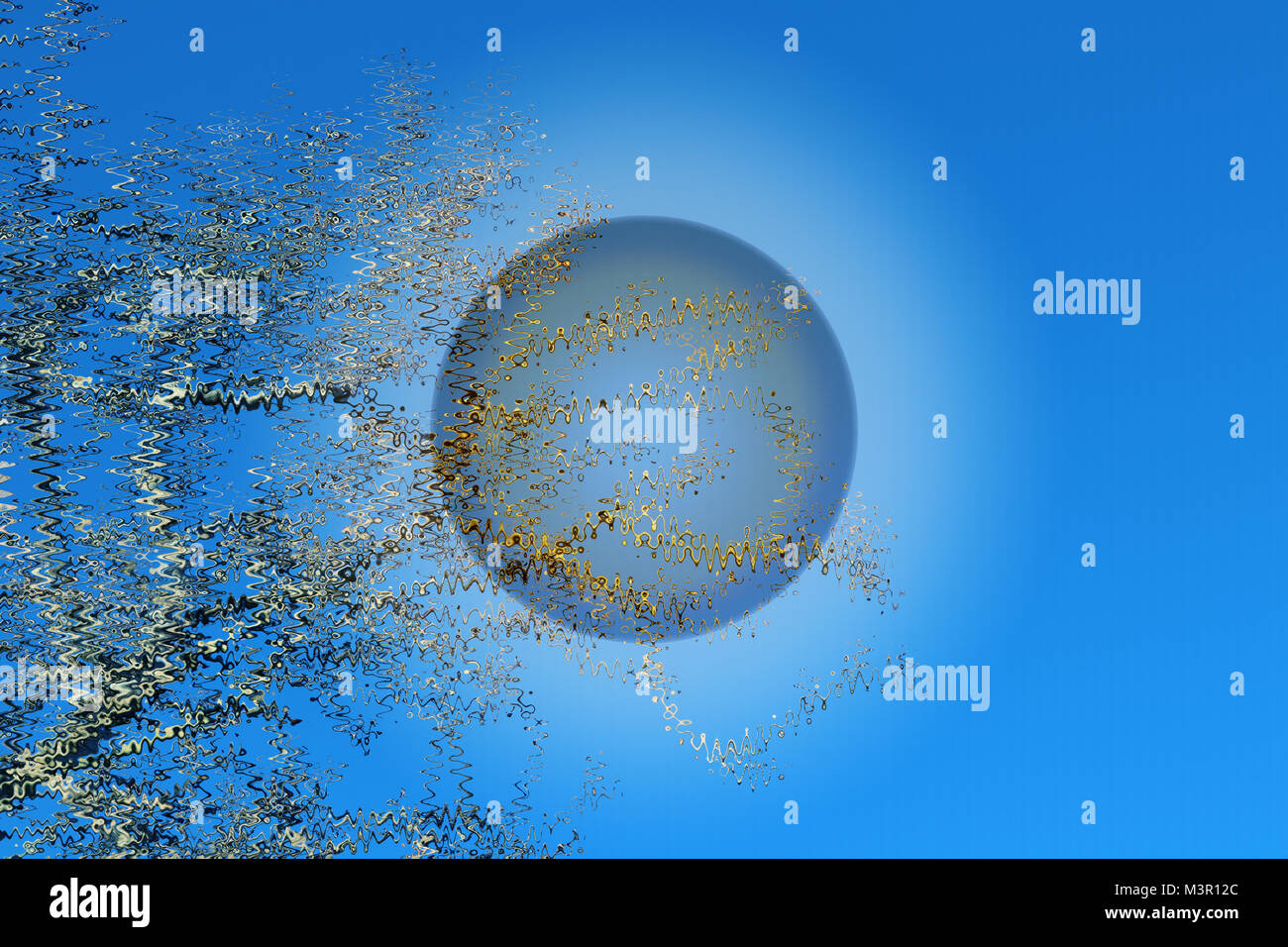 Abstract background, blue moon, circle Stock Photo - Alamy