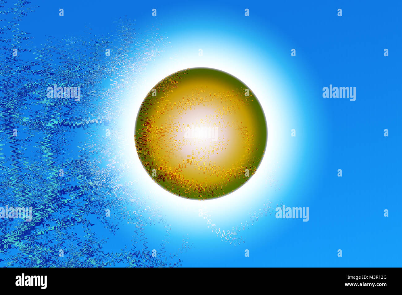 Abstract background, blue moon, circle Stock Photo - Alamy