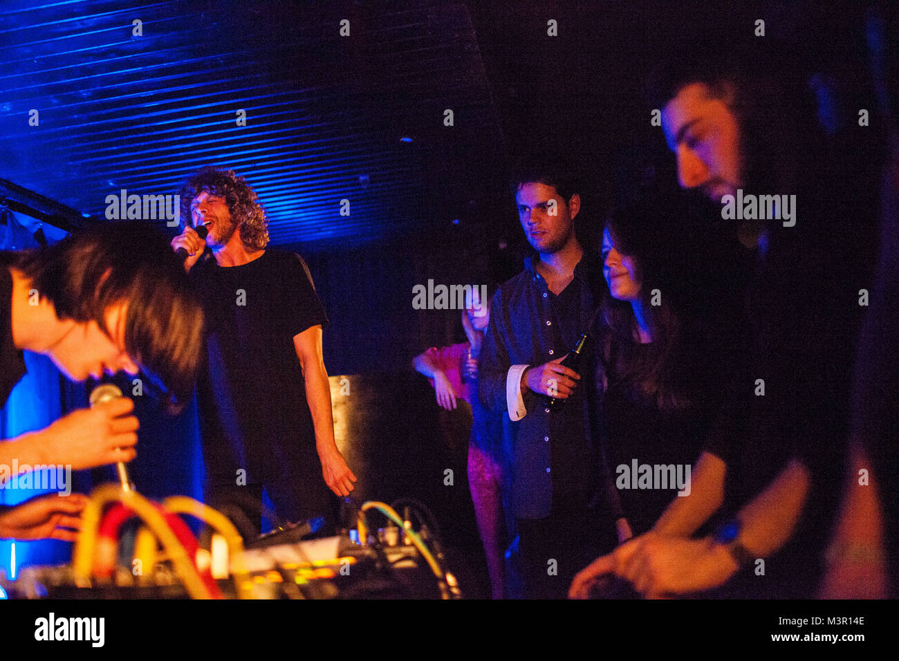 The two Danish musicians Mads Kristiansen (from the band Reptile Youth ...