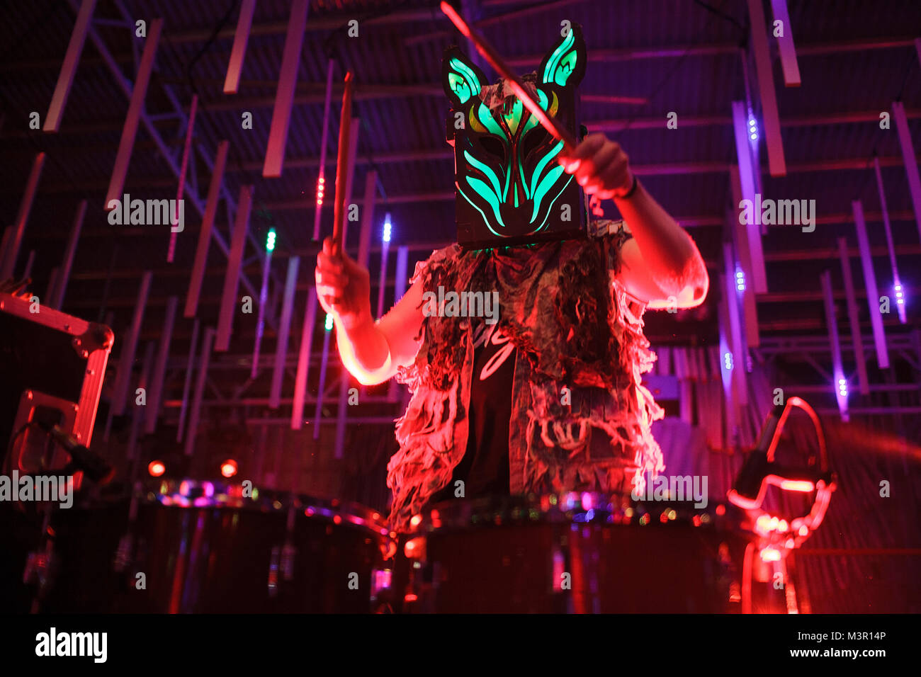 The mysterious musical project Slow Magic consists of a masked artist ...