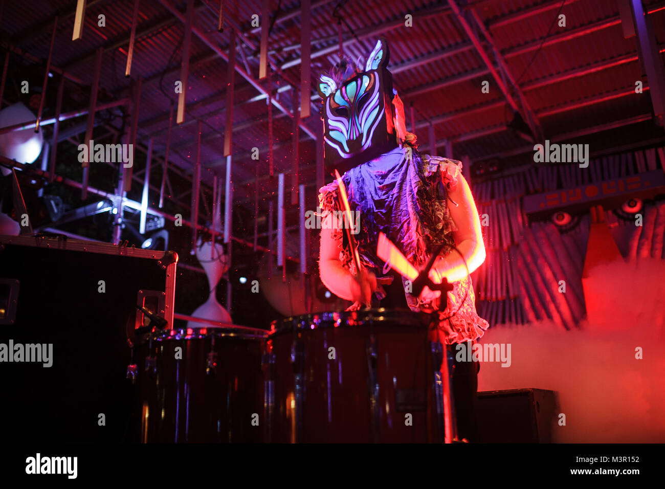 The mysterious musical project Slow Magic consists of a masked artist ...