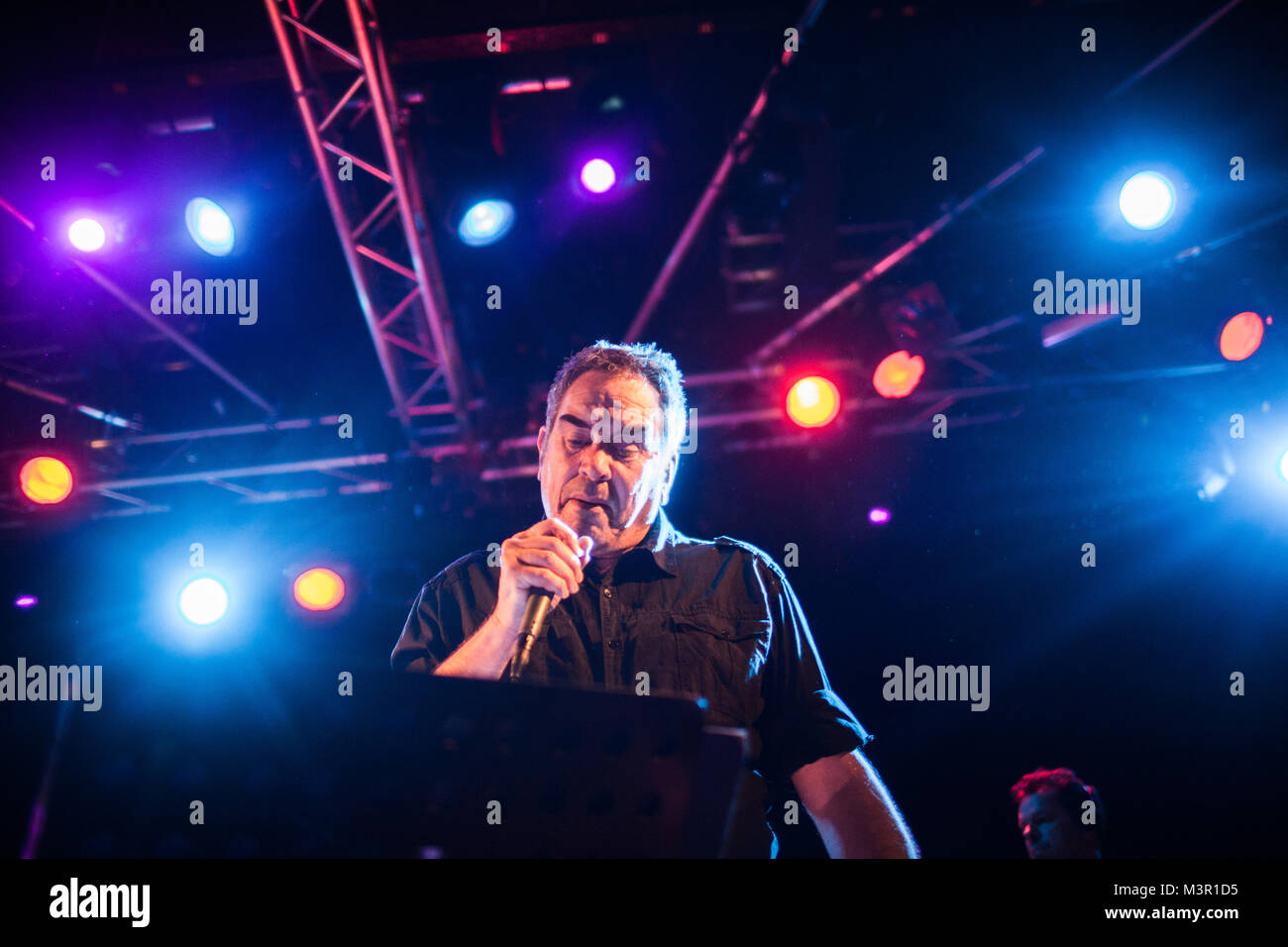The British post-punk band The Pop Group performs a live concert at the ...