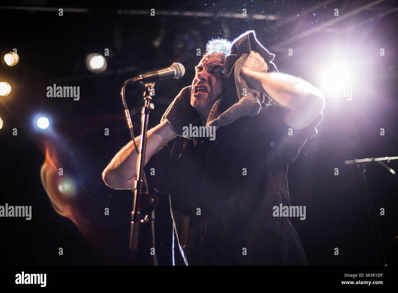 The British post-punk band The Pop Group performs a live concert at the ...
