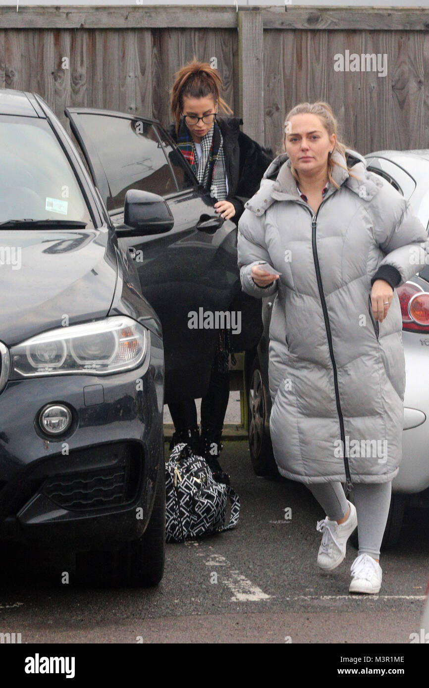 Ferne McCann takes out her daughter Sunday as she meets up with a ...