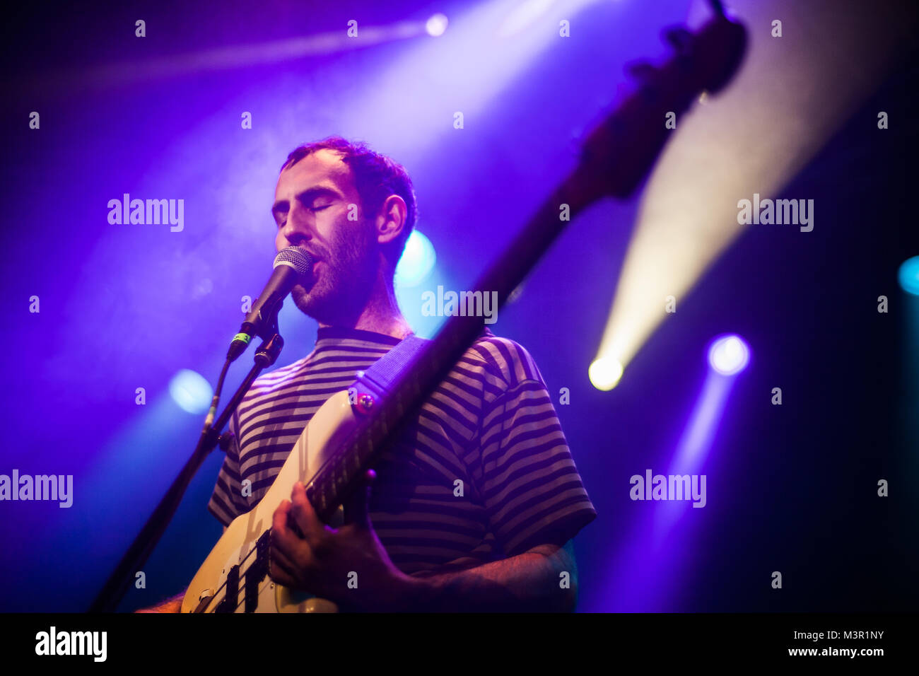 The Canadian noise and post-punk band Viet Cong performs a live concert ...