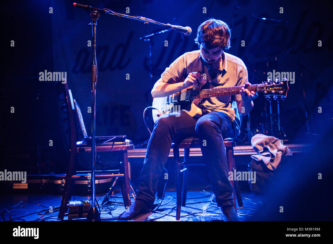 The British musician and singer-songwriter Will Samson performs a live ...