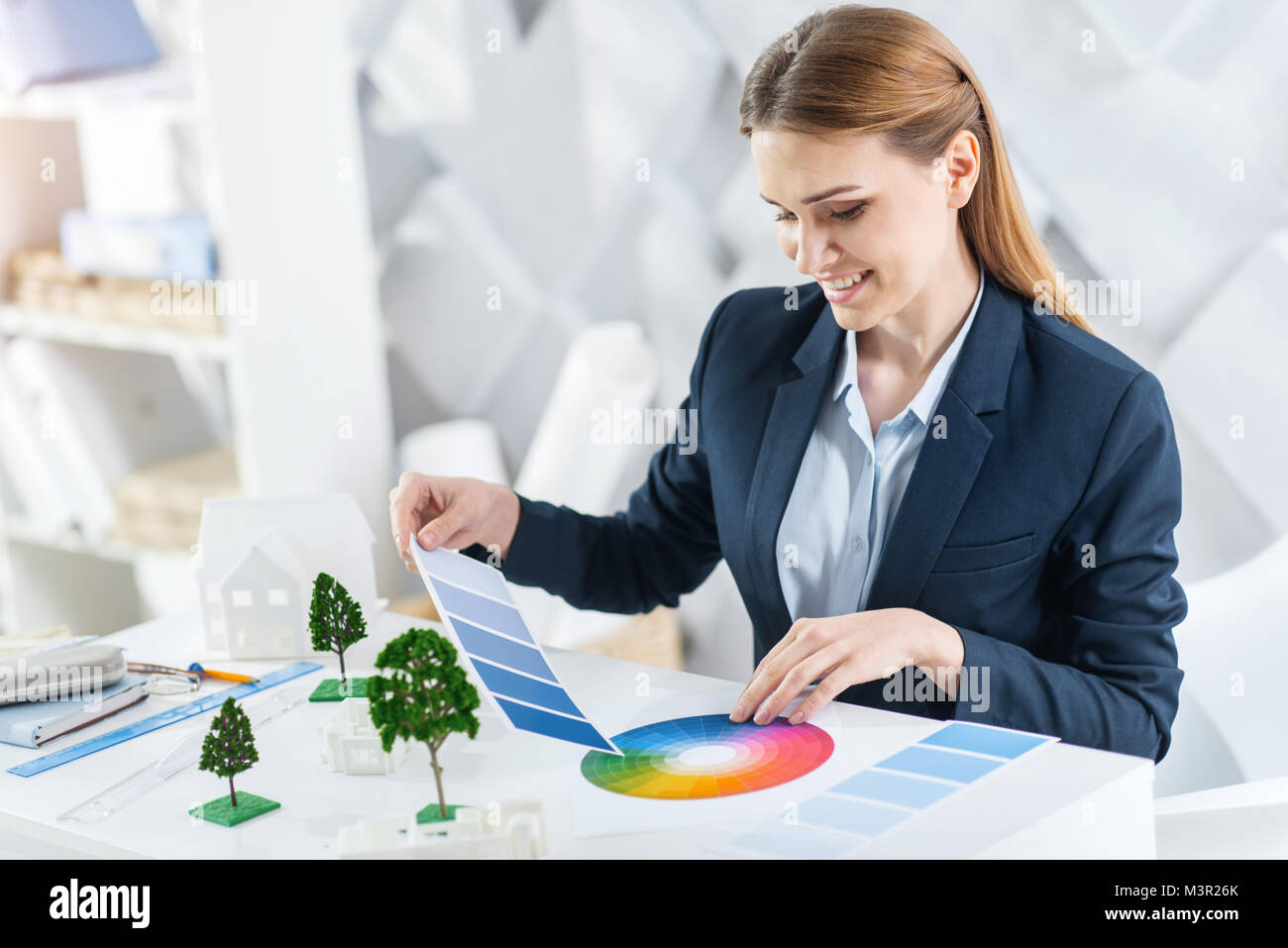Successful engineer working on the project Stock Photo - Alamy