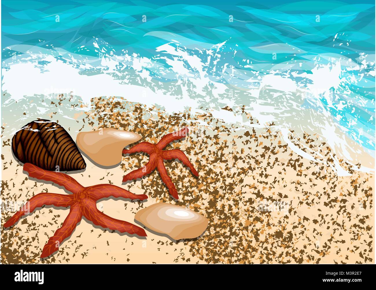 Sand waves sea Stock Vector Images - Alamy
