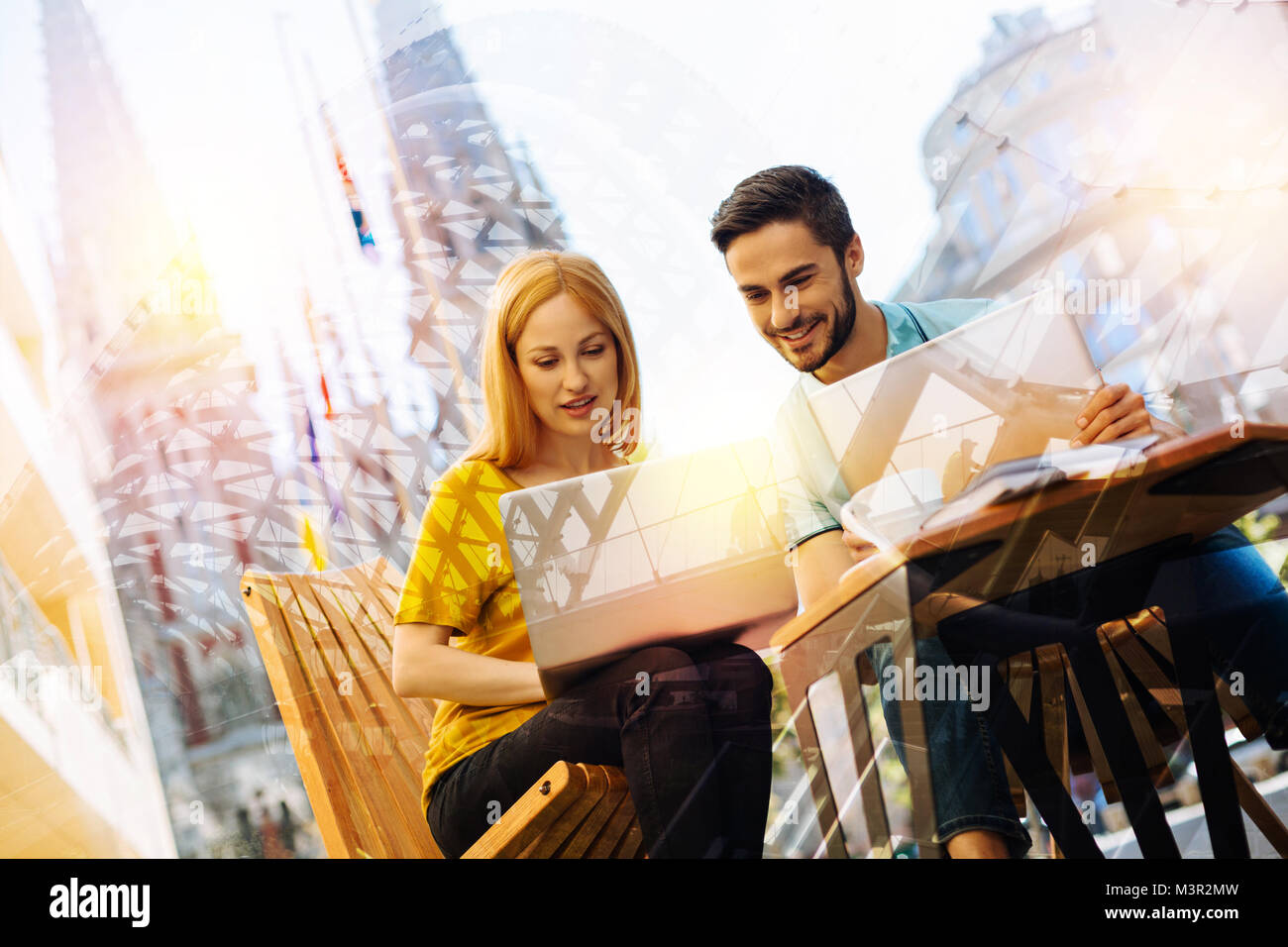 Smiling gadget hi-res stock photography and images - Alamy