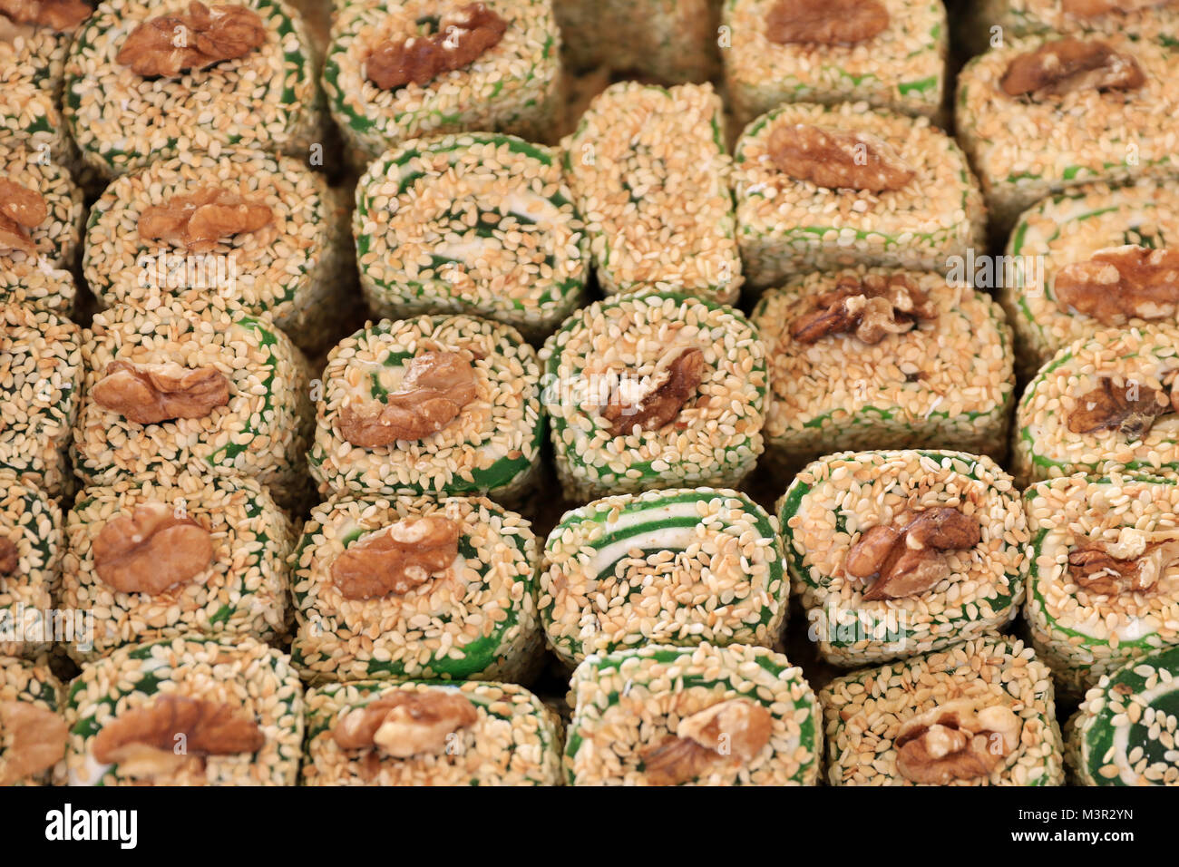 Turkish delight. Lokum. Sweet candies with nuts. turkish delight for ...