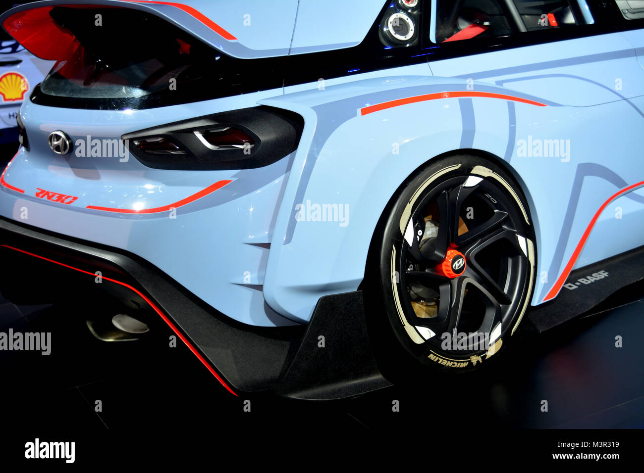 Car Front and Back at Auto Expo Stock Photo - Alamy