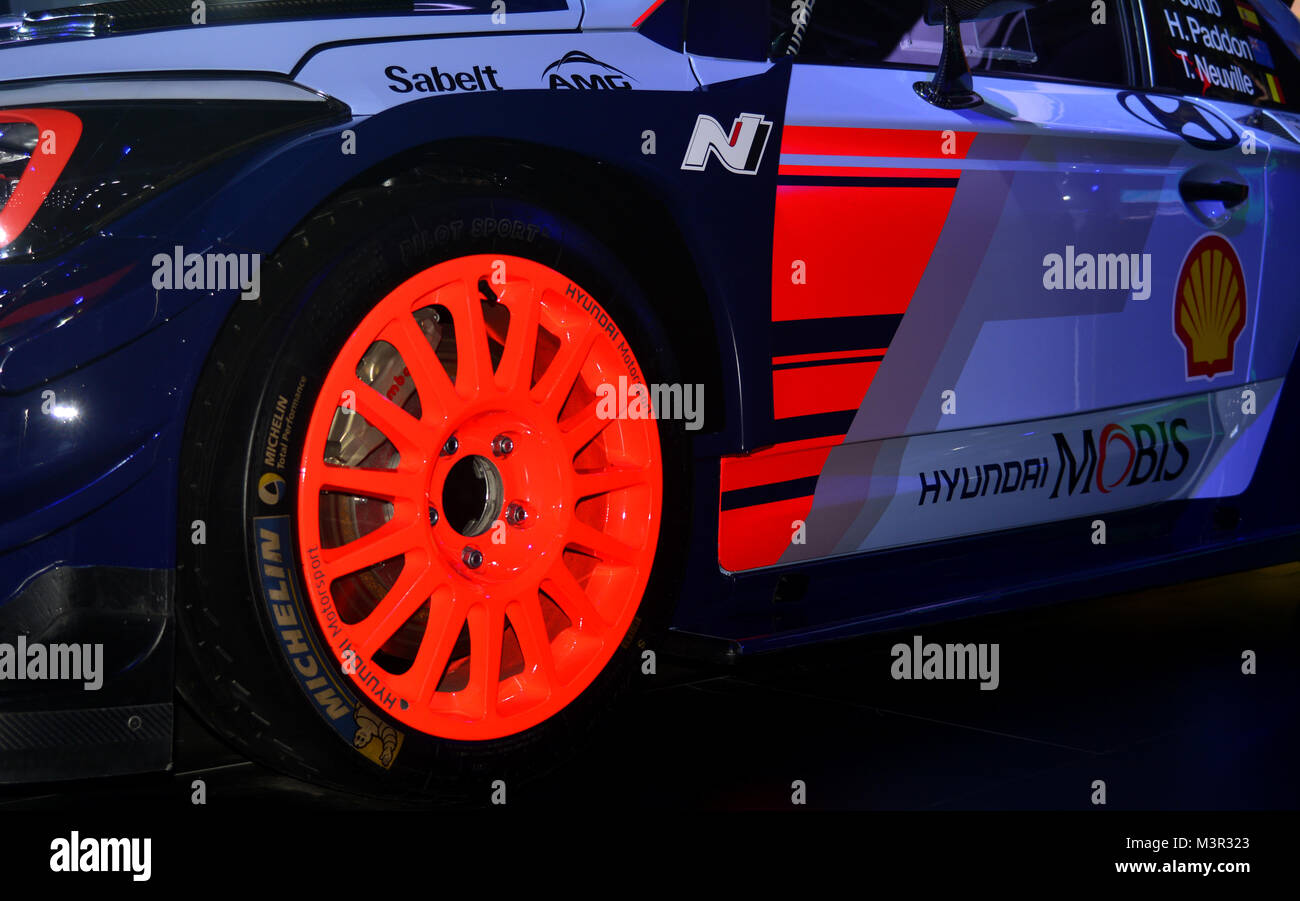 Car front and back at auto expo hi-res stock photography and images - Alamy