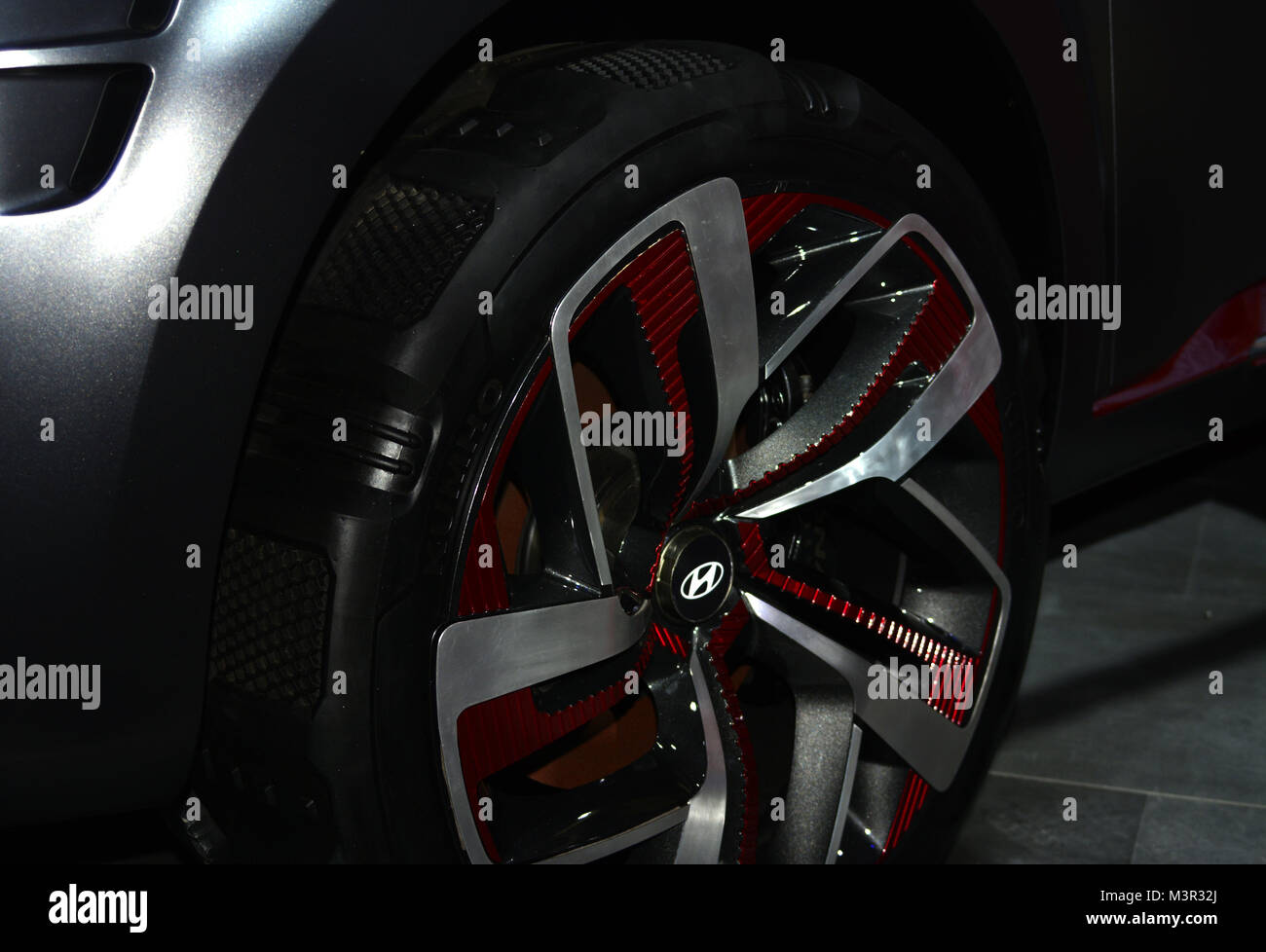 Car Front and Back at Auto Expo Stock Photo - Alamy