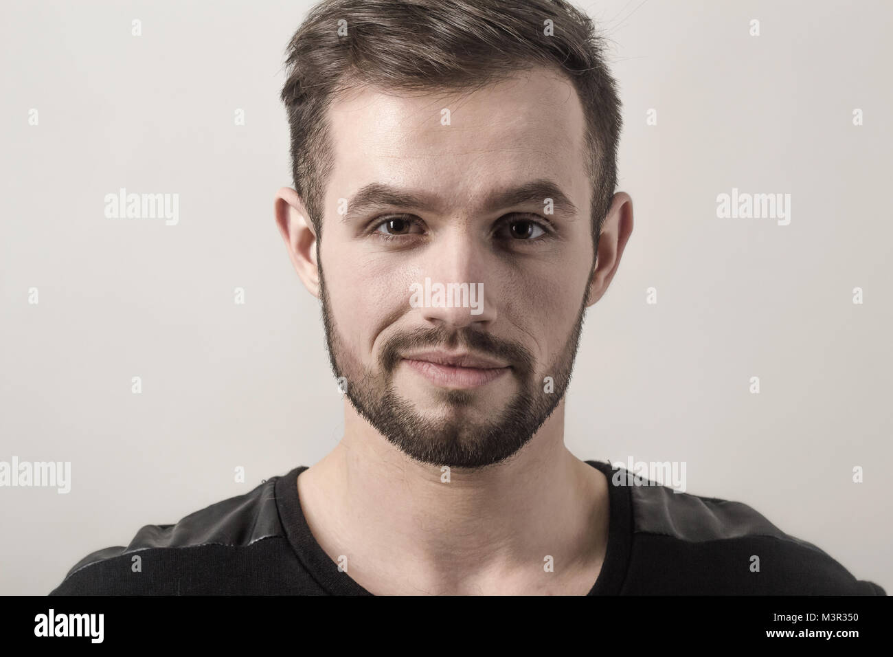 Closeup portrait young male model hi-res stock photography and images ...