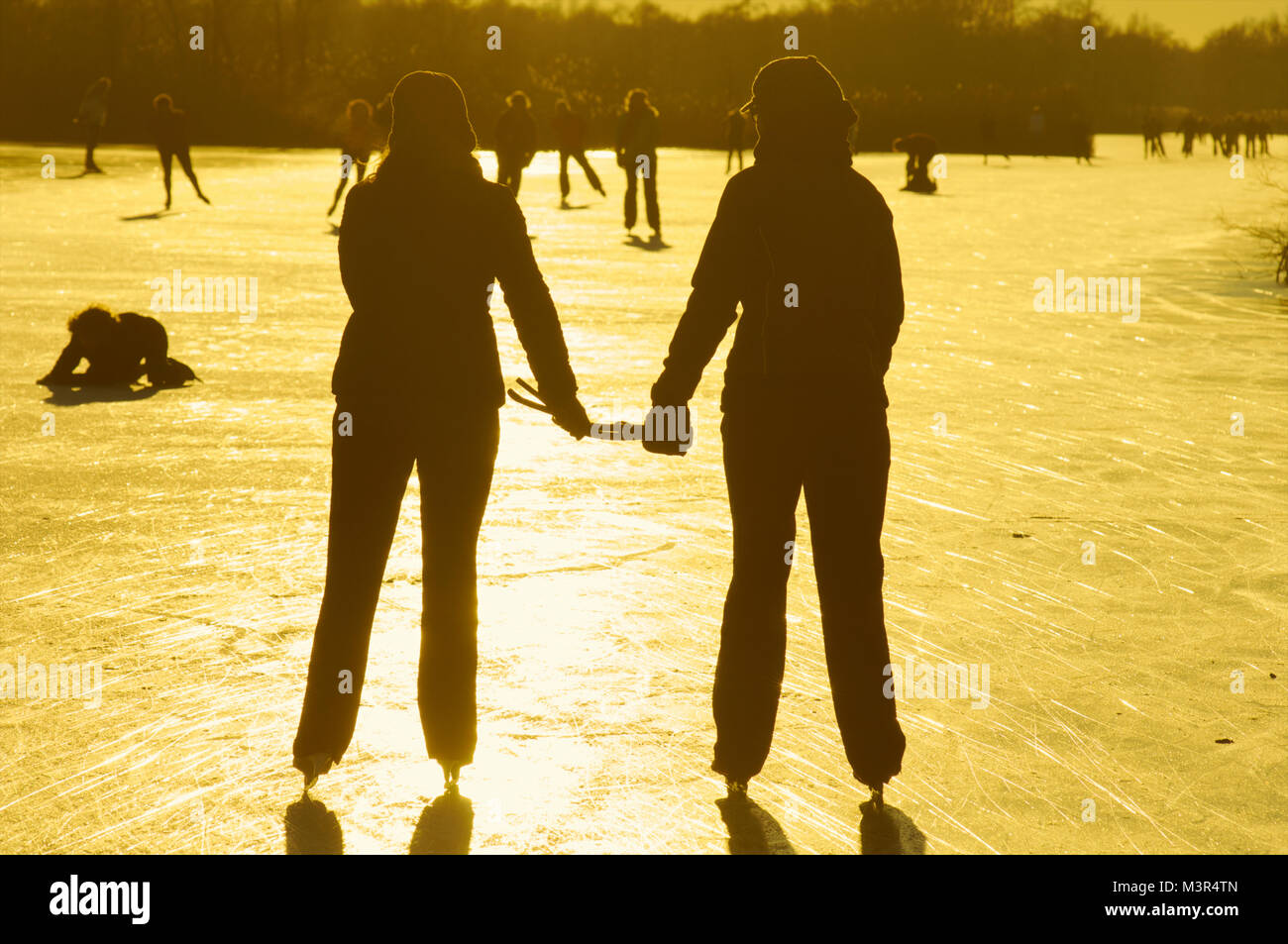 Ice skater fall hi-res stock photography and images - Alamy