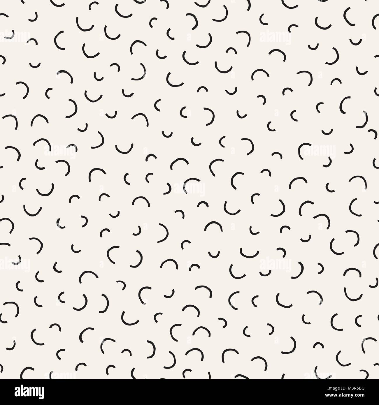 Seamless vector chaotic pattern. Randomly scattered geometric shapes ...