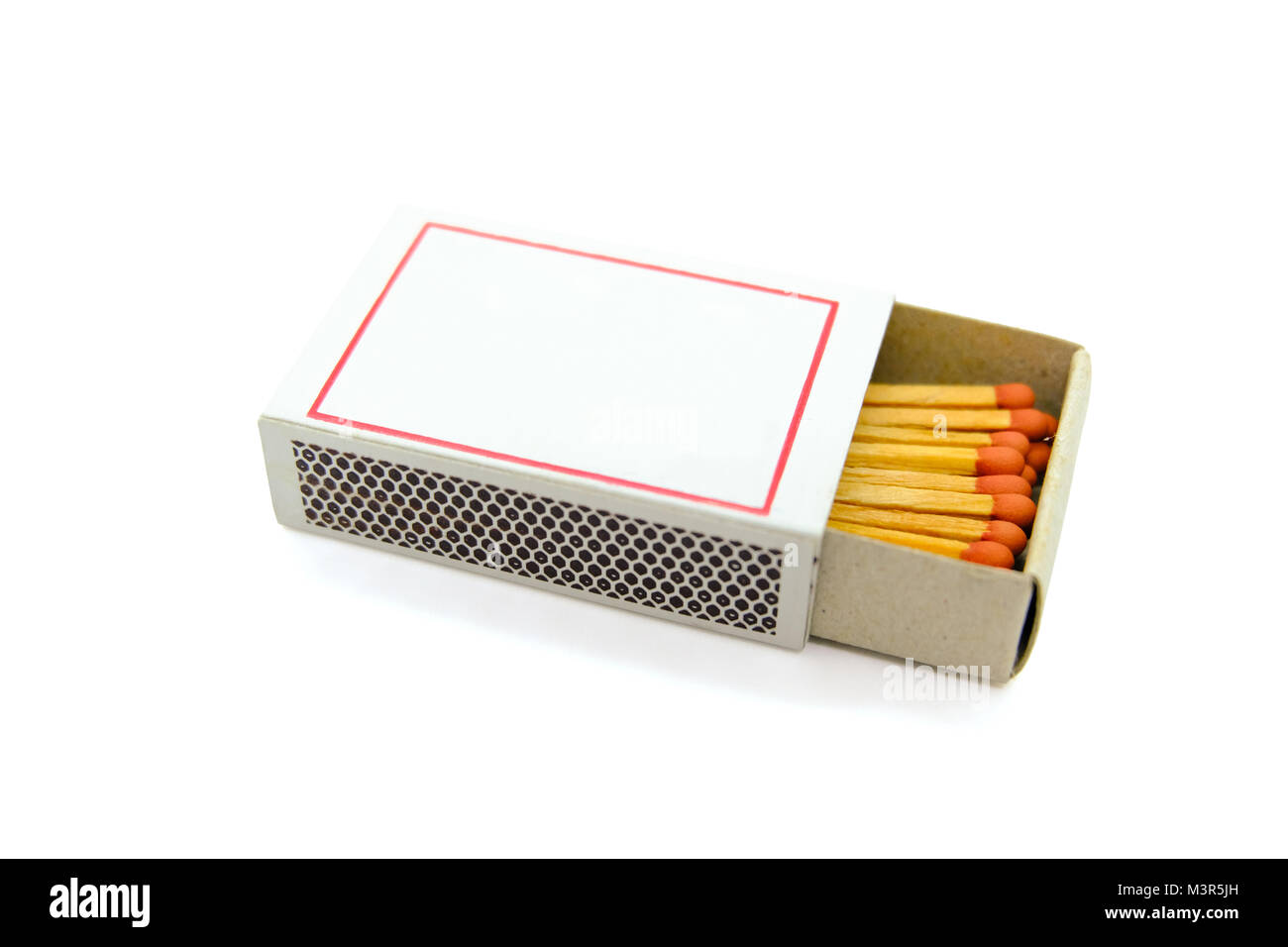 matchsticks in box isolated on white background Stock Photo - Alamy