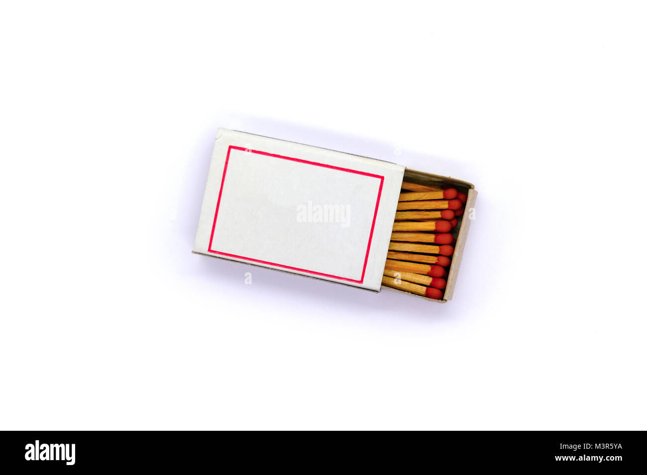 matchsticks in box isolated on white background with clipping path ...