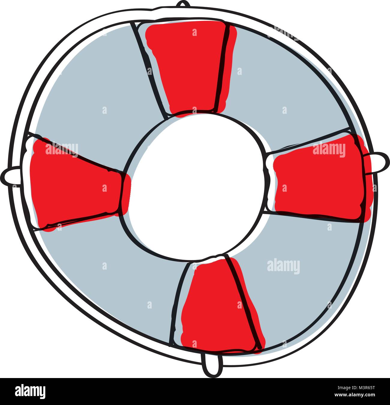 life buoy with rope assistance or help symbol Stock Vector Image & Art ...