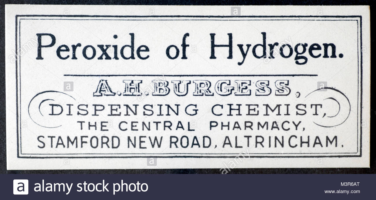 Hydrogen Peroxide Label