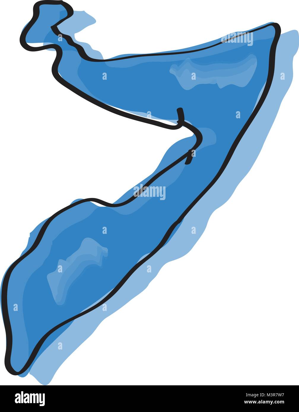 Comic drawing of a map of Somalia Stock Vector Image & Art - Alamy