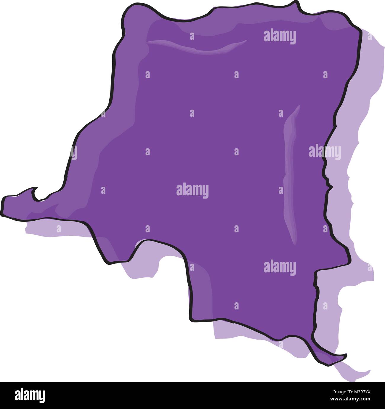 Map africa democratic republic Stock Vector Images - Alamy