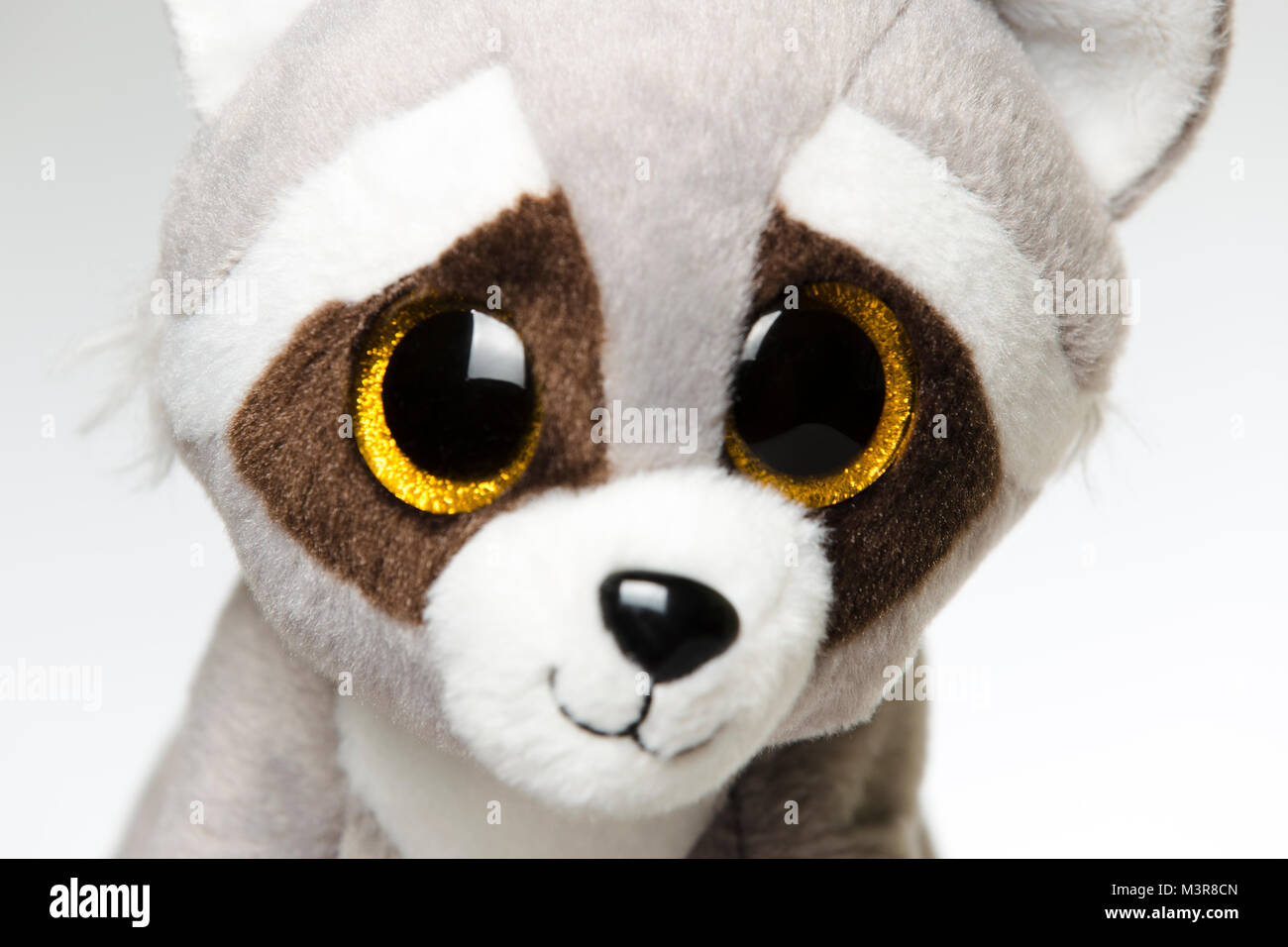 Cute cuddly raccoon toy. Raccoon - small plush toy animal Stock Photo ...