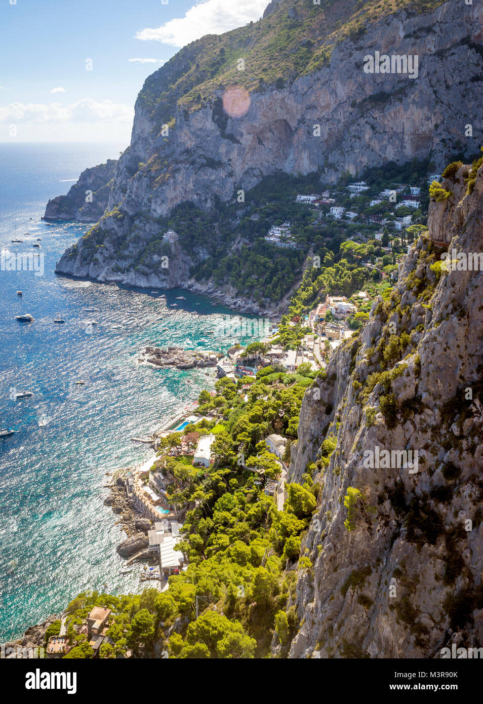 View on Marina Piccola on Capri Island, Italy Stock Photo - Alamy