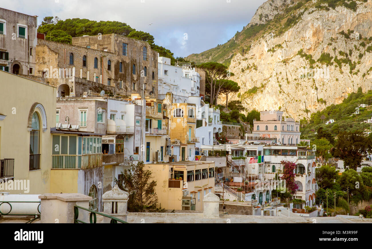 Italy capri houses old town hi-res stock photography and images - Alamy