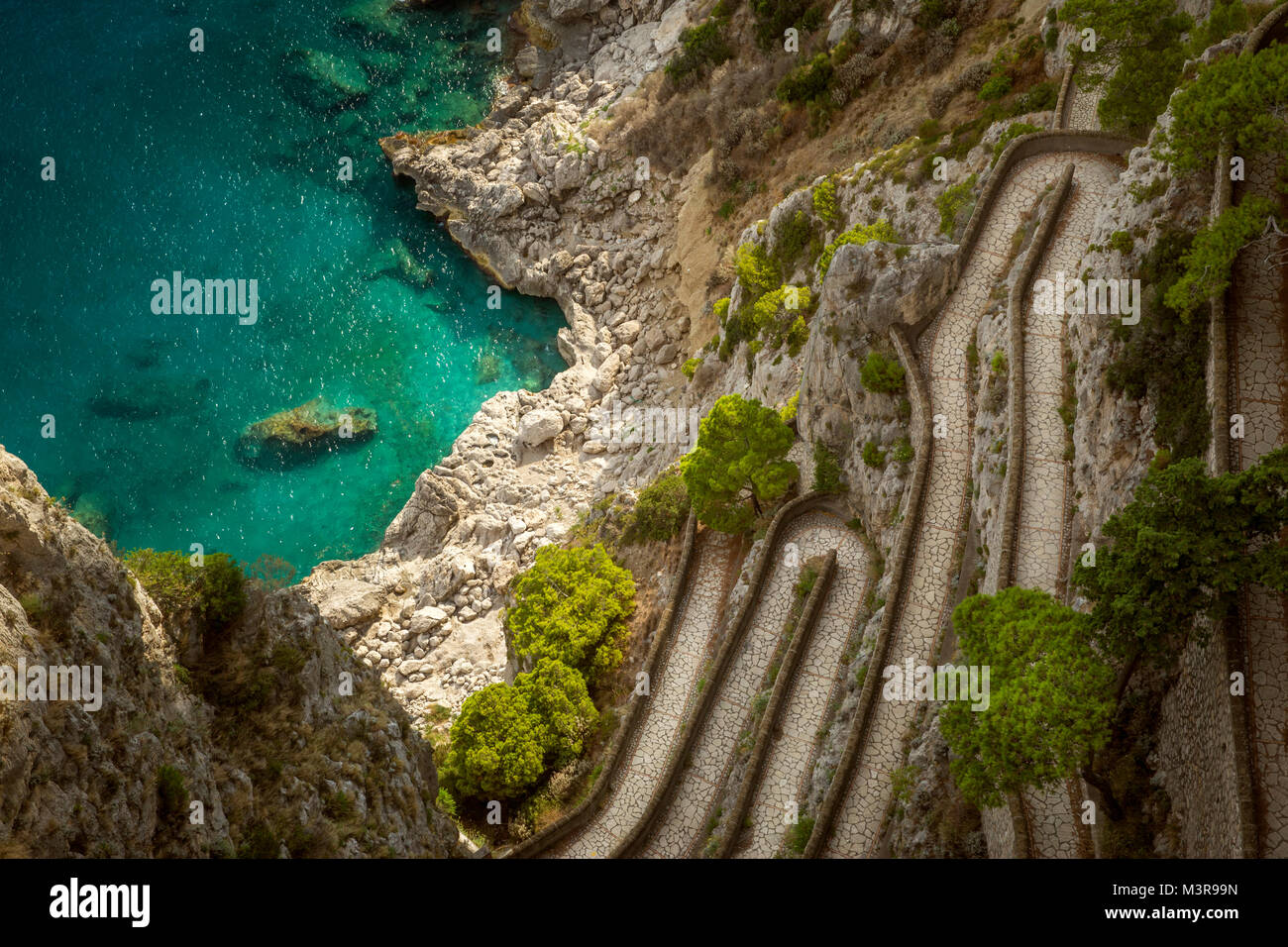 Via Krupp on Capri Island in Italy Stock Photo - Alamy