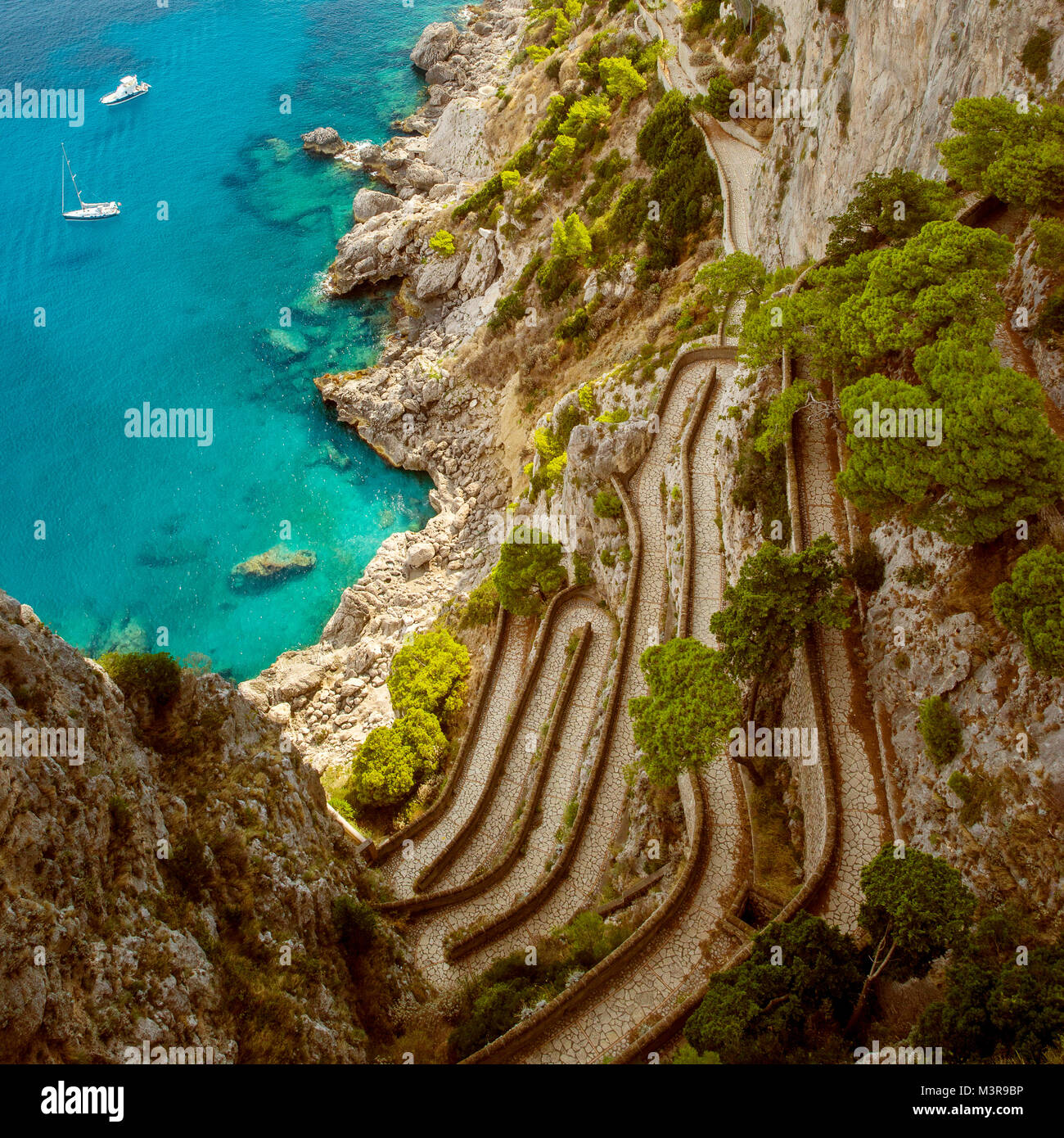 Via krupp on the isle of capri campania hi-res stock photography and ...
