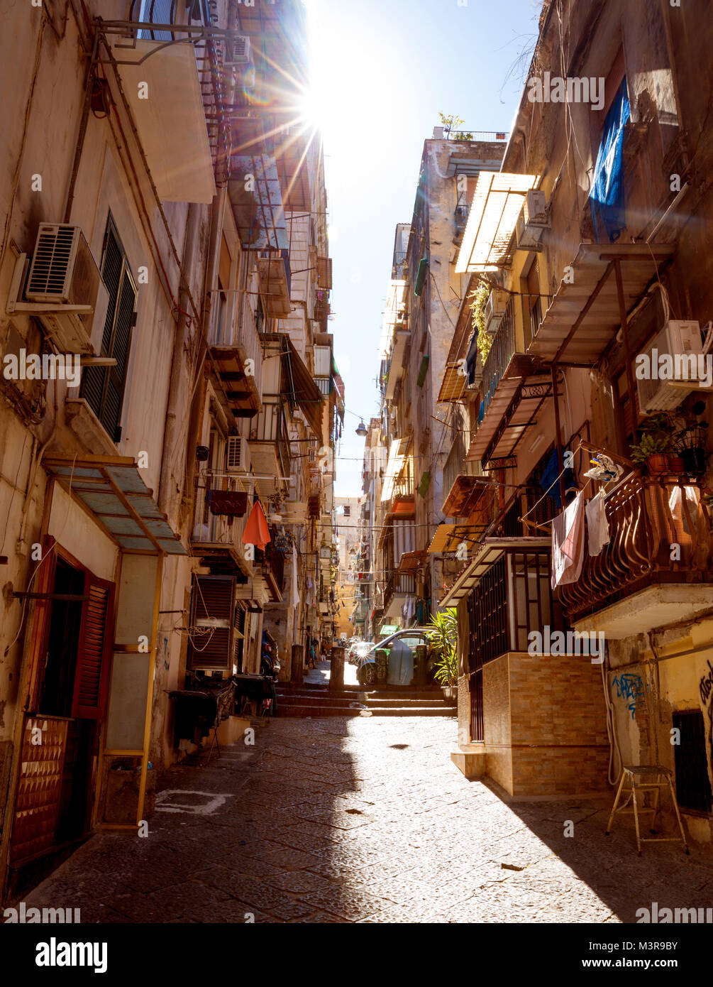 Naples drying laundry street hi-res stock photography and images - Alamy