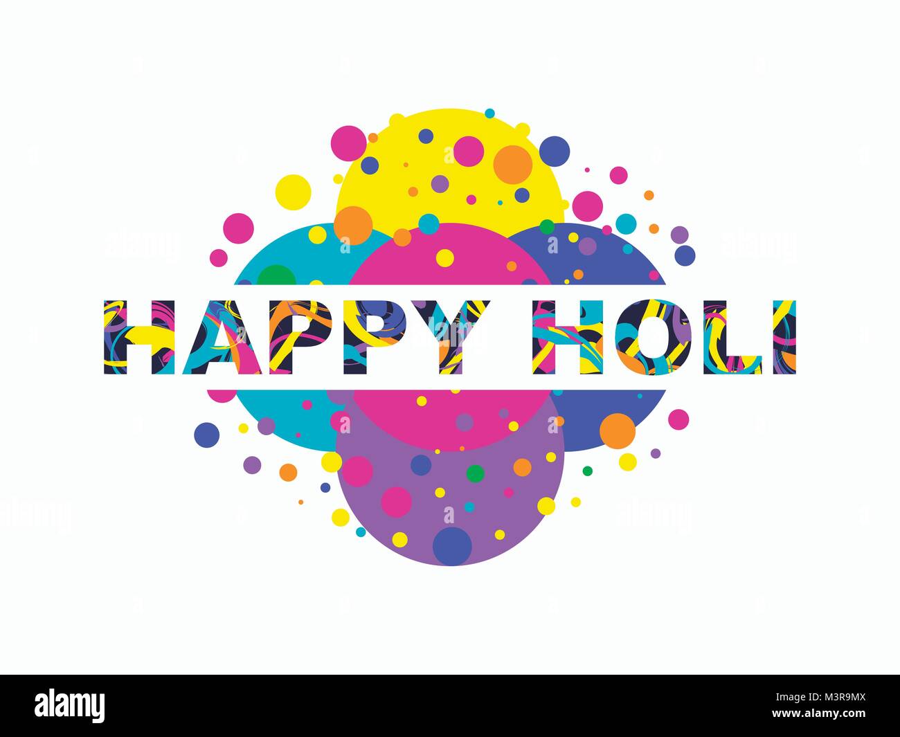 Happy Holi. Indian festival of colours. Background for greeting card ...