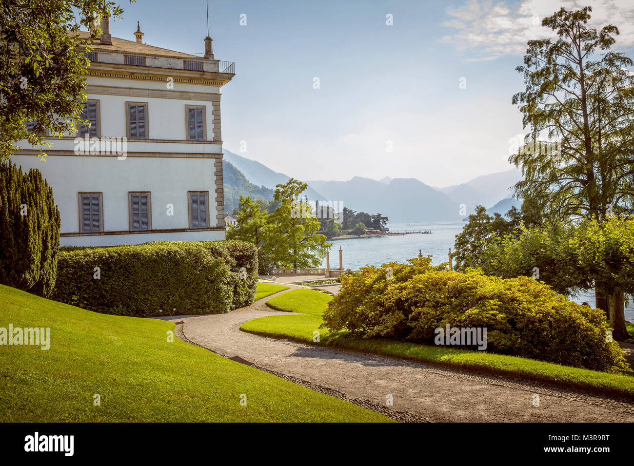 Villa Melzi at Como Lake in Bellagio Stock Photo - Alamy
