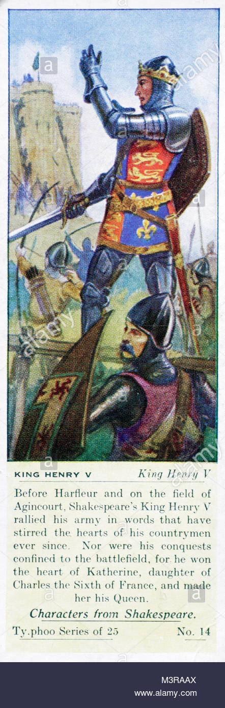 Characters from Shakespeare - King Henry V Stock Photo - Alamy