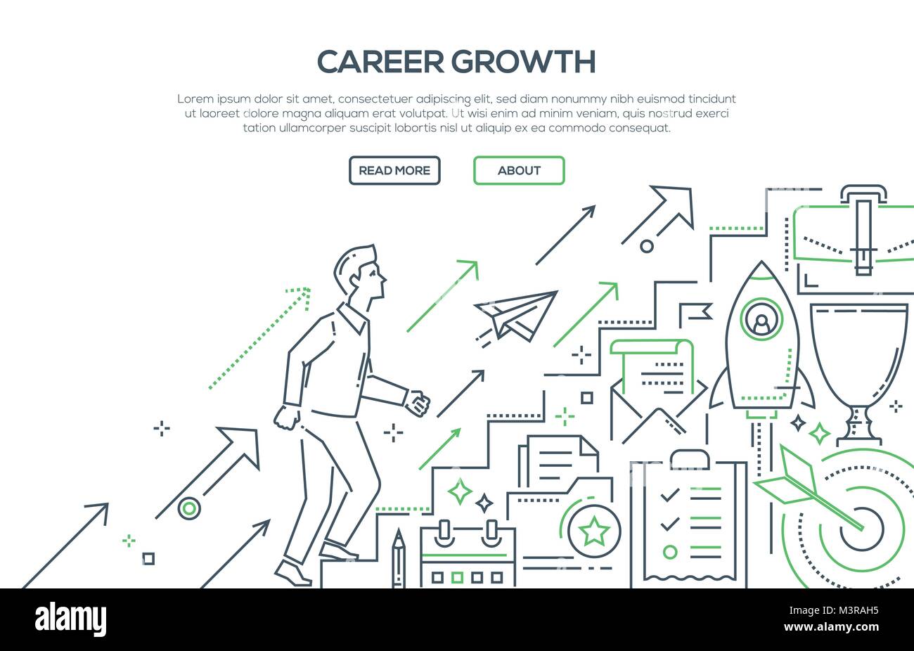 Career ladder illustration Stock Vector Images - Alamy