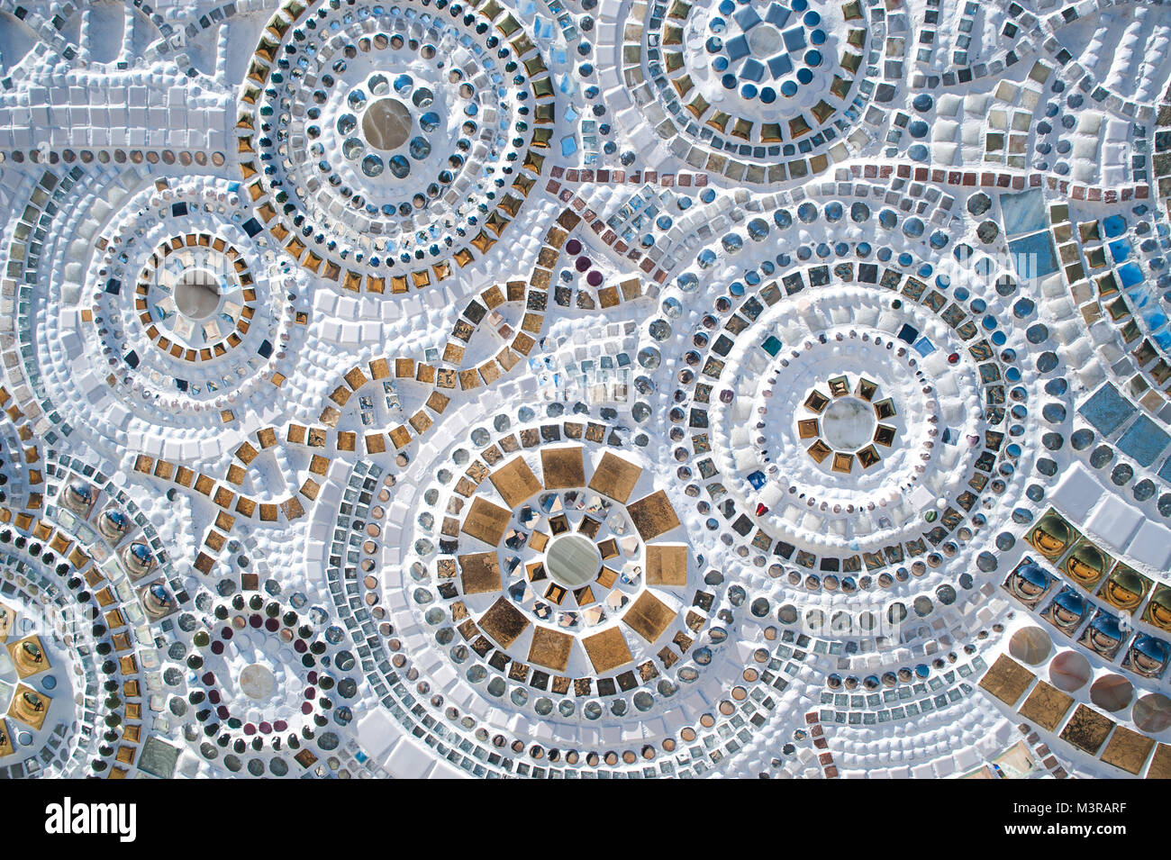 Hand made circular mosaic on Thai Buddhist Temple floor Stock Photo - Alamy