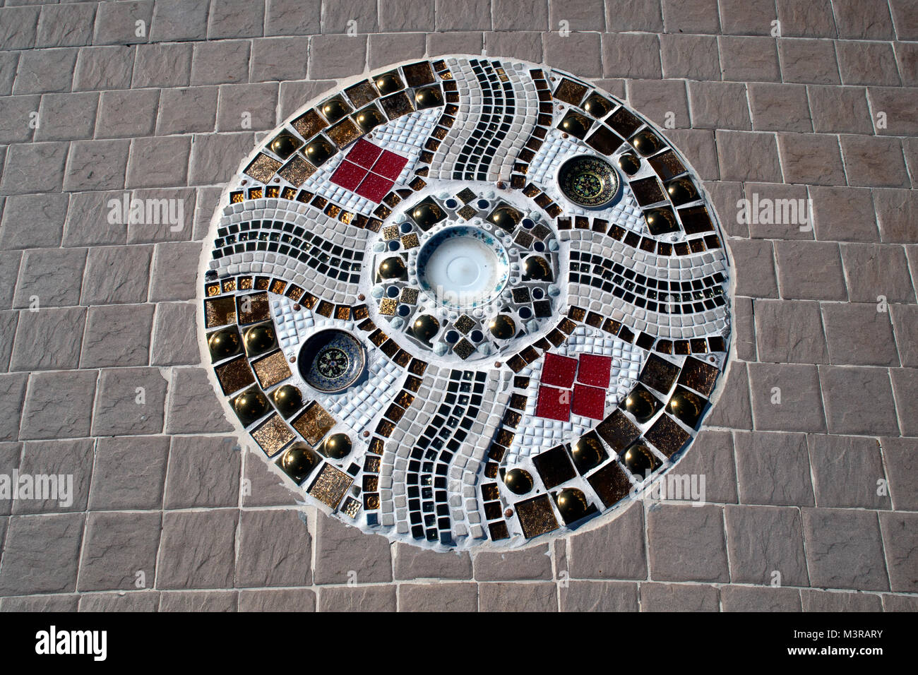 Colorful mosaic floor thai temple hi-res stock photography and images ...