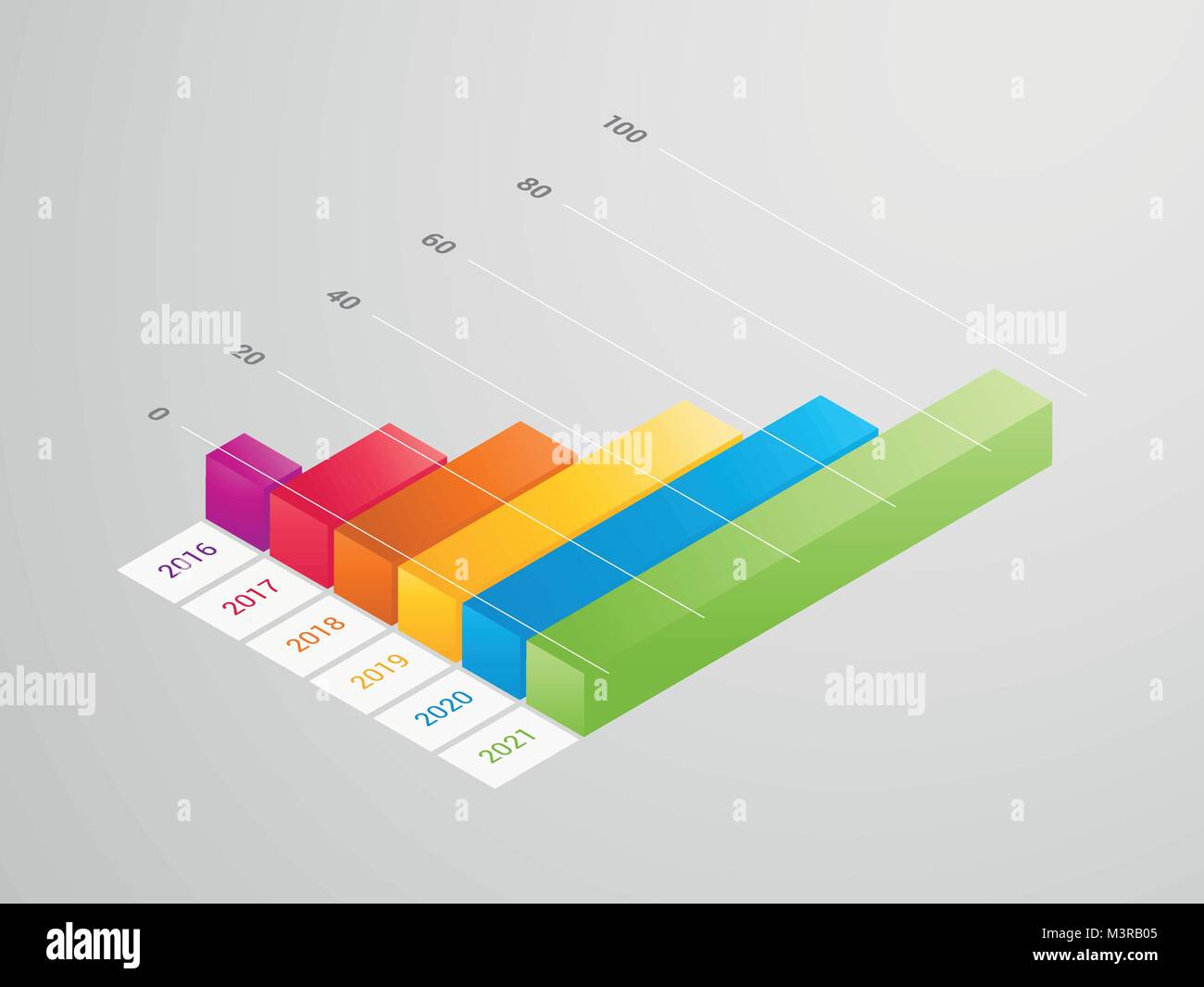 3D colorful graph Stock Vector Image & Art - Alamy