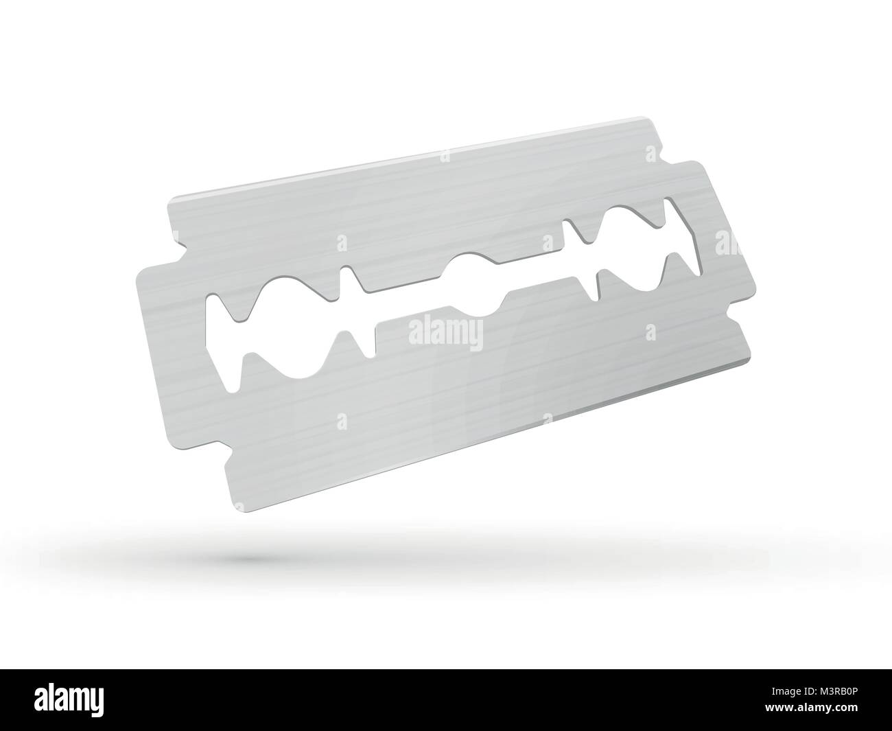 3D sharp steel razor blade Stock Vector Image & Art - Alamy