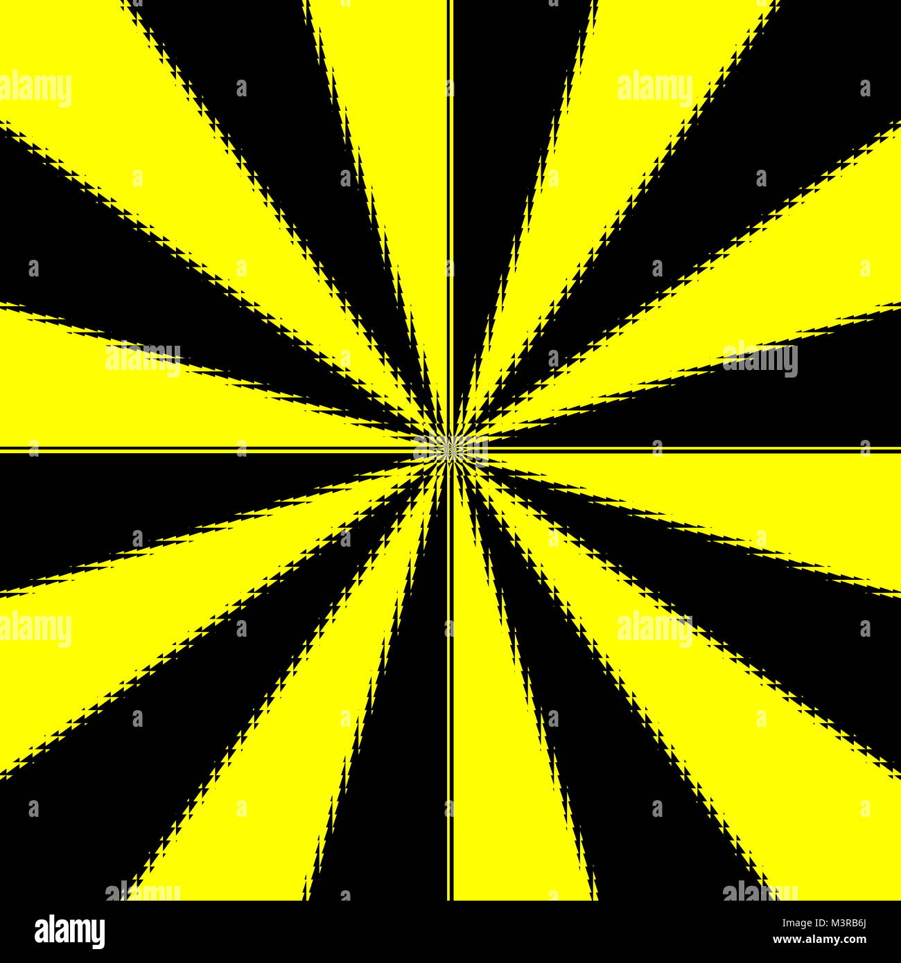 Yellow and black sunbeam background Stock Photo - Alamy