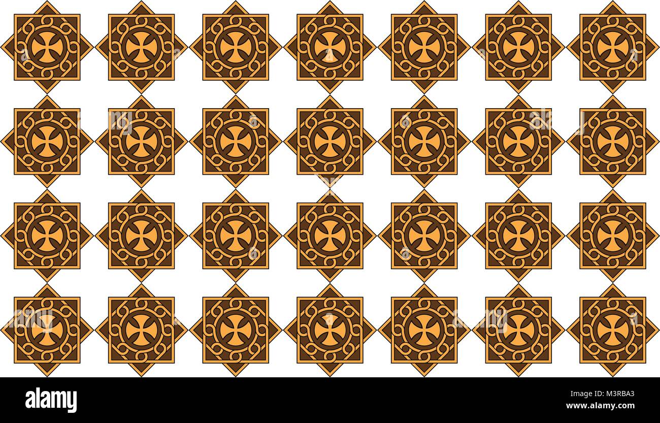 Coptic cross in decorative unit and pattern , High accuracy ,NO.21 ...