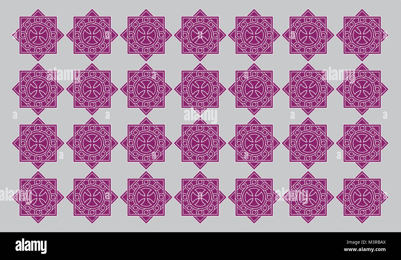 Coptic cross in decorative unit and pattern , High accuracy ,NO.21 ...