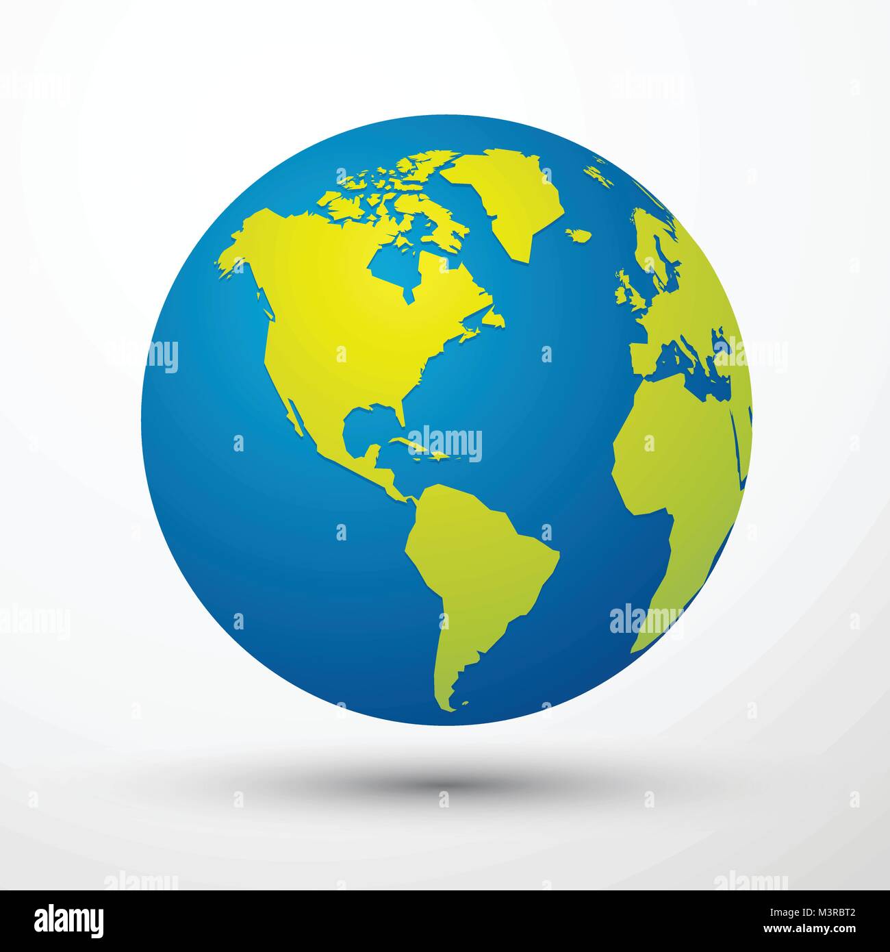 world globe America Stock Vector Image & Art - Alamy