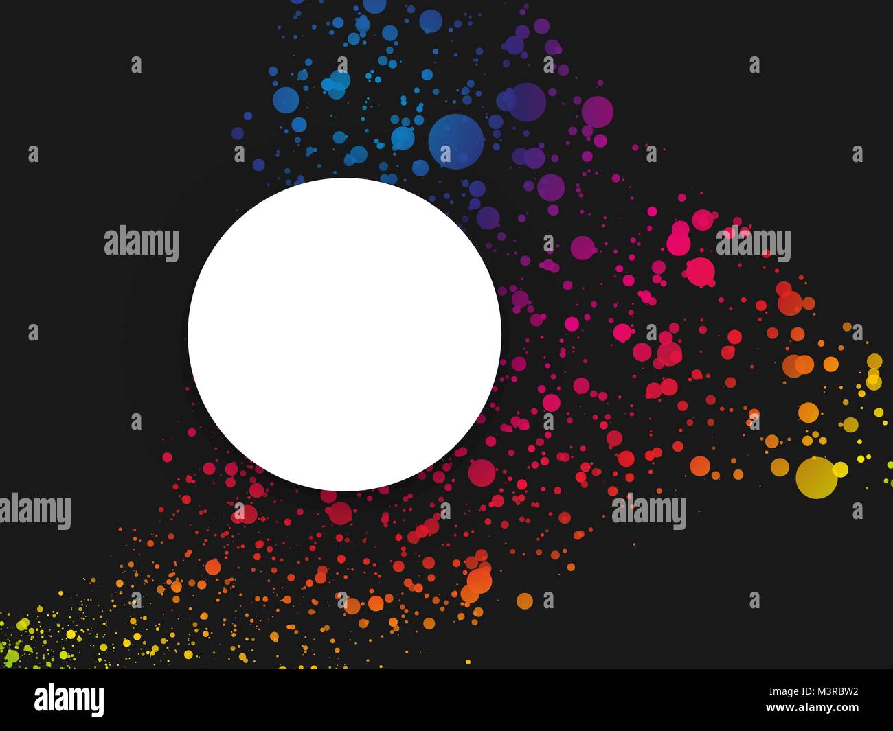 abstract dark colorful dotted background with label Stock Vector Image ...