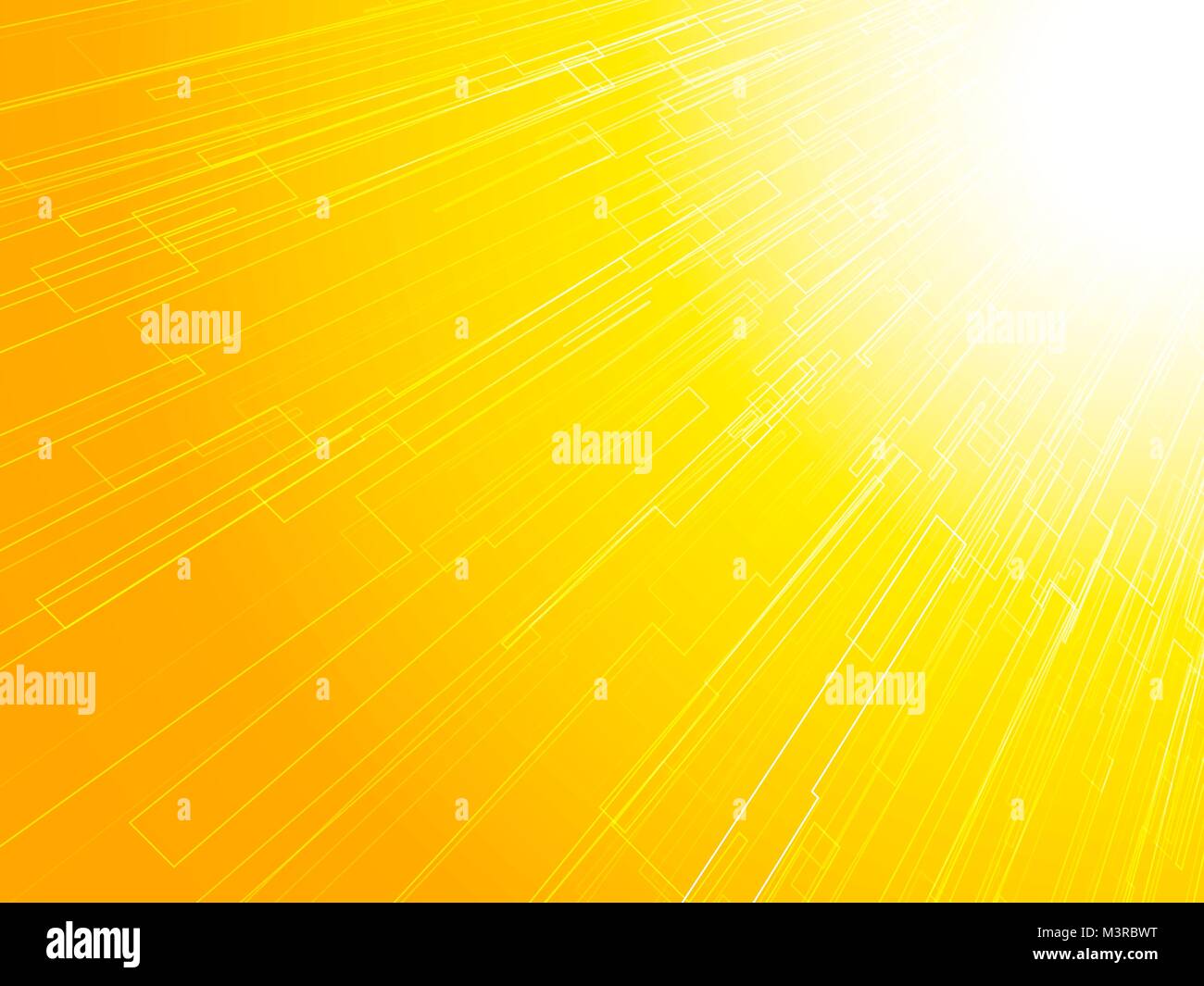 technology business concept yellow abstract background Stock Vector ...