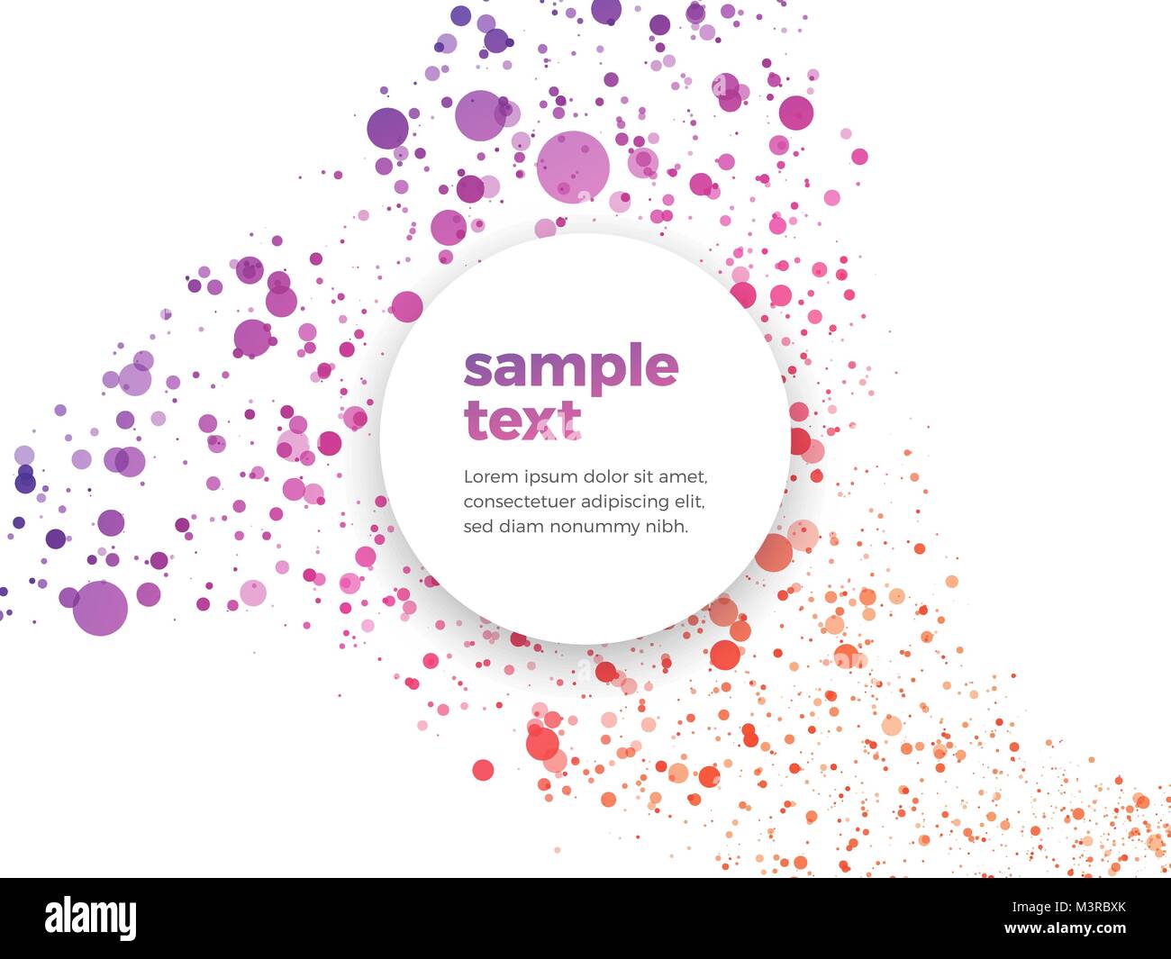 colorful dotted background with sample text Stock Vector Image & Art ...
