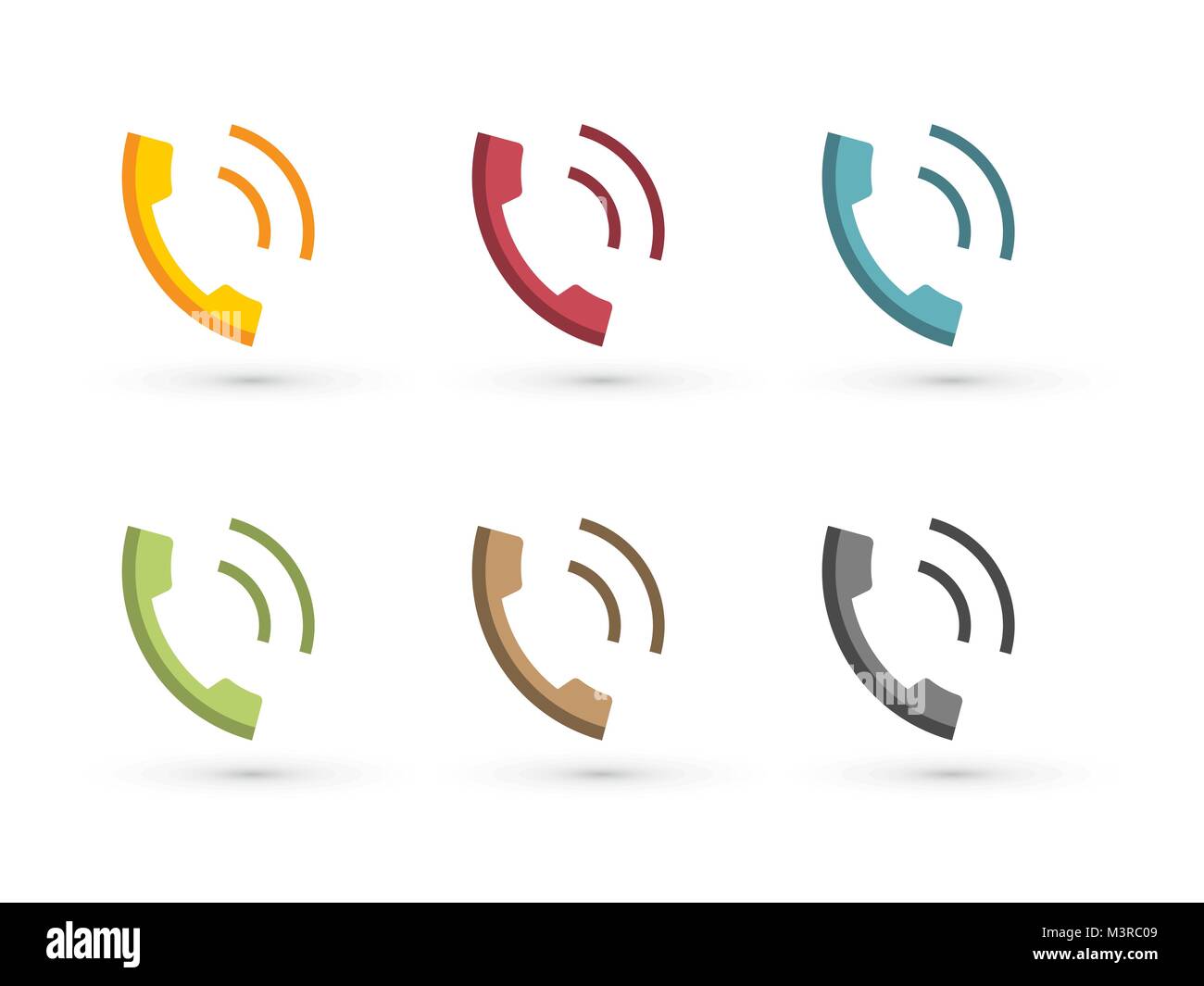 Incoming call vector vectors Cut Out Stock Images & Pictures - Alamy